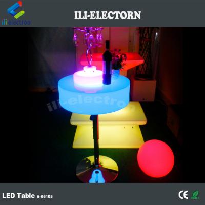 Cina Tavolo da cocktail in plastica a LED, tavola da bar con luci 16 colori in vendita