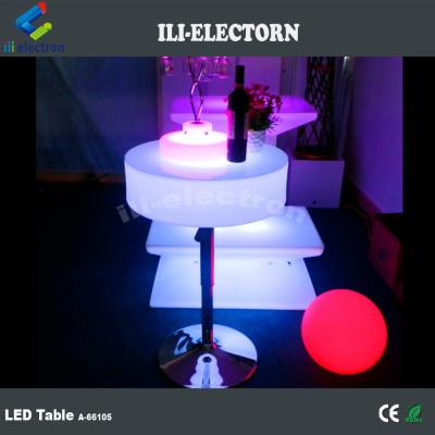 Cina Tavolo da cocktail in plastica a LED, tavola da bar con luci 16 colori in vendita