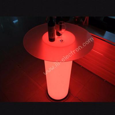 Cina glass table top illuminated bar table led cocktail table in vendita