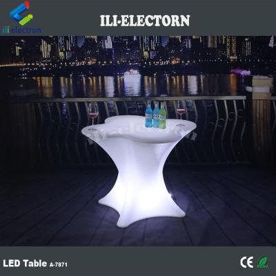 Cina flower shape lit up table led bar furniture in vendita