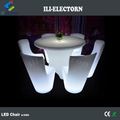 Cina Modern Round Restaurant Illuminated LED Dinner Table in vendita