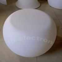 China Rechargeable plastic Lighted up led round coffee table for sale