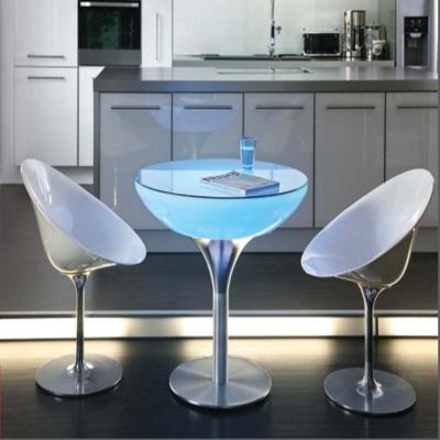 Cina Factory Cheap Price Bar Furniture LED Illuminated Bar Table in vendita