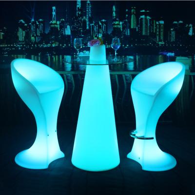 Cina RGB Color Change LED Bar Table, Modern Glowing cocktail table in vendita