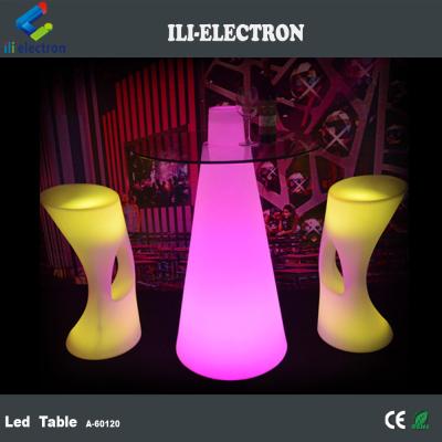 Cina RGB Color Change LED Bar Table, Modern Glowing cocktail table in vendita