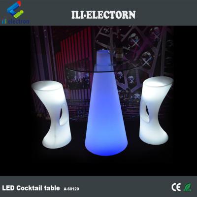 Cina RGB Color Change LED Bar Table, Modern Glowing cocktail table in vendita