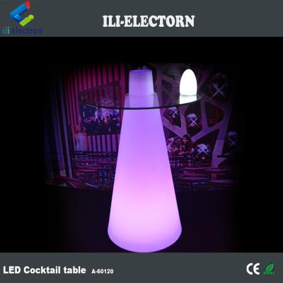 Cina RGB Color Change LED Bar Table, Modern Glowing cocktail table in vendita