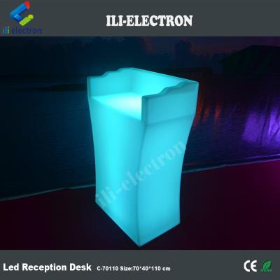 Cina Portable rechargeable glowing reception desk in vendita