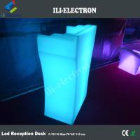 China Portable rechargeable glowing reception desk for sale