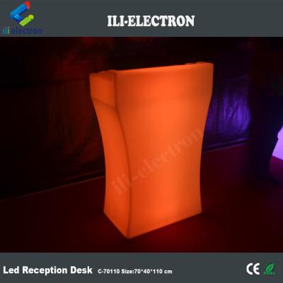 Cina Portable rechargeable glowing reception desk in vendita