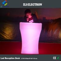 China Portable rechargeable glowing reception desk for sale