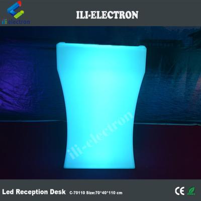 Cina Portable rechargeable glowing reception desk in vendita