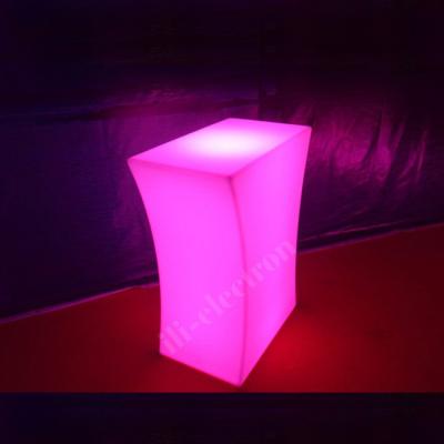 Cina Waterfpoof led table light up table bar furniture led coffee table in vendita