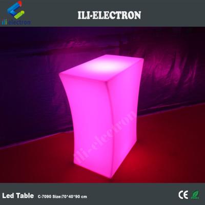Cina rechargeable illuminated led light up coffee table in vendita