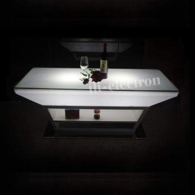 Cina PE plastic LED glowing bar table/ lounge table/ livingroom table in vendita