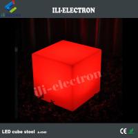 China PE material LED cube seat for decoration led cube table for sale