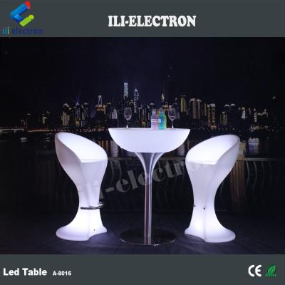 Cina High led Cocktail Table Metal Table with Chair for event in vendita