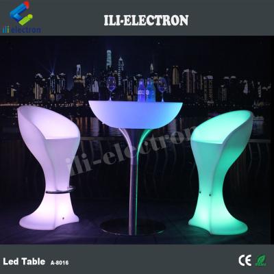 Cina High led Cocktail Table Metal Table with Chair for event in vendita
