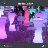 China commercial used plastic led pub tables for sale