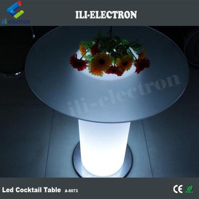 中国 Glass table top illuminated led bar tables 販売のため