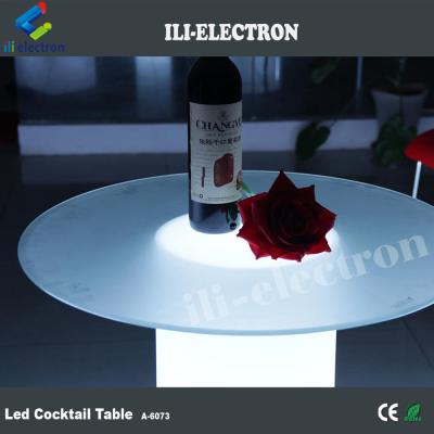 中国 Glass table top illuminated led bar tables 販売のため