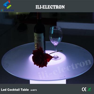 中国 Glass table top illuminated led bar tables 販売のため