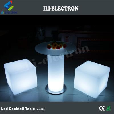 中国 Glass table top illuminated led bar tables 販売のため