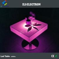 China commercial used PE plastic LED glowing table for sale