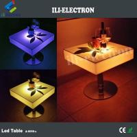 China commercial used PE plastic LED glowing table for sale