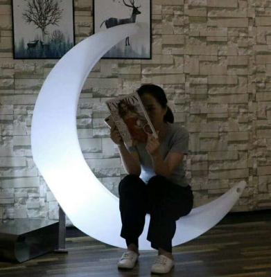 Κίνα Event decor glowing plastic led moon swing προς πώληση