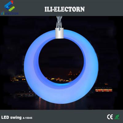 Cina Event Decor Glowing Plastic Led Patio Swing Light Outdoor Furniture in vendita