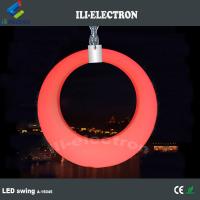 China outdoor plastic led swing for sale