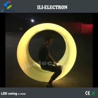 China outdoor plastic led swing for sale