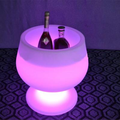 China Vinho plástico LED balde de gelo flashing recarregável para o exterior à venda