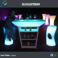 China PE Plastic LED Cocktail Table With Strobe Lighting Modes And Powered By Rechargeable Lithium Battery for sale