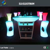 China PE Plastic LED Cocktail Table With Strobe Lighting Modes And Powered By Rechargeable Lithium Battery for sale