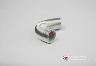 China XM Corrugated Aluminum Foil Coated Fiberglass Sleeve for sale