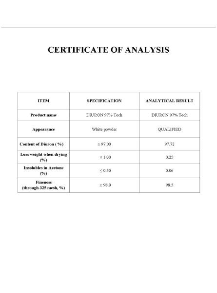 Quality Diuron 80% WDG, 80% WP, SC, 98% Tech for sale