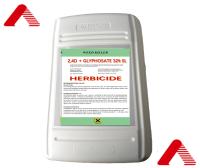 China Herbi cide with doubled effectiveness 2,4D 2% + Glyphosate 30% SL for sale