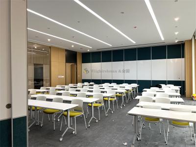 China Adjustable Sliding Partition Wall Durable With Floor Supported Track System for sale