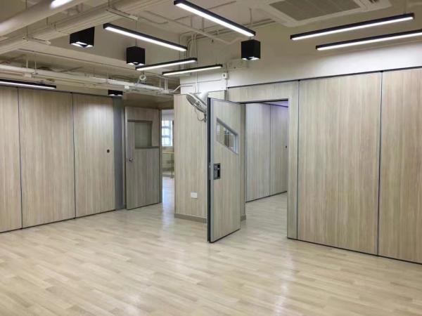 Quality Manual Operation Sliding Wall Dividers Track Mounted Room Dividers With Aluminum for sale