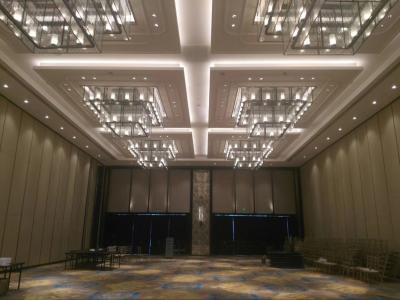 China Banquet Halls Sliding Partition Wall Customized Size With MDF Board Surface for sale