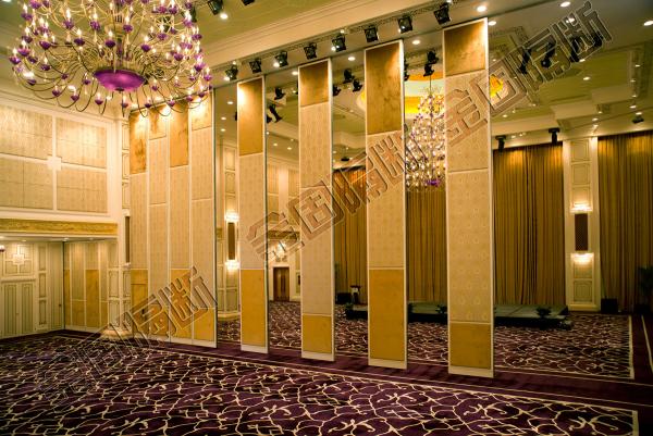 Quality Fabric Surface Sliding Partition Wall With Class A Fire Rating for sale