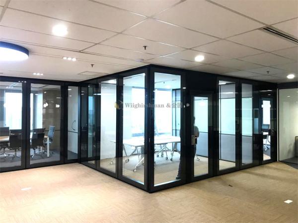 Quality 10mm Thickness Mobile Folding Room Divider Easy Installation for sale
