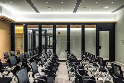 Quality Aluminum Frame Mobile Partition Wall Transparent With Customizable Width for sale