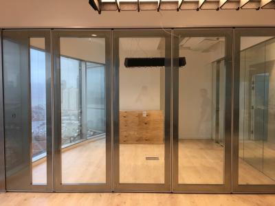 China Glass Movable Partition Wall Systems Acoustic With Easy Installation for sale