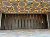 China Demountable Partition Wall 35-45dB Soundproof Mobile Folding Wall System Aluminum Alloy Frame for sale