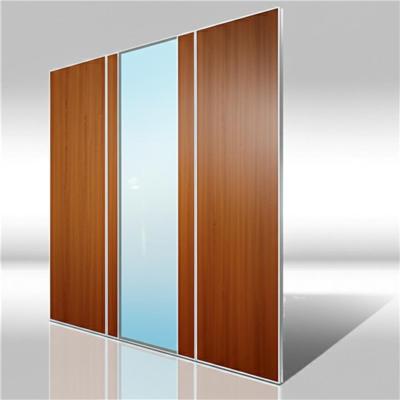 China Surface melamine Folding Partition Walls 25-40kg/m2 Glass Single Or Double Glazed Customizable for Customer Requirements for sale