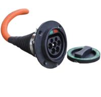 China RDC EV Charger Holder Socket Type 2 Socket Cable Support EV Charger With  0.5 M Threaded Pipe for sale