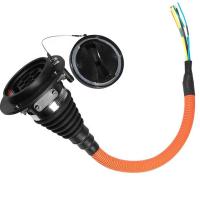 China RDC EV Charger Holder Socket Type 2 Socket Cable Support EV Charger With  0.5 M Threaded Pipe for sale